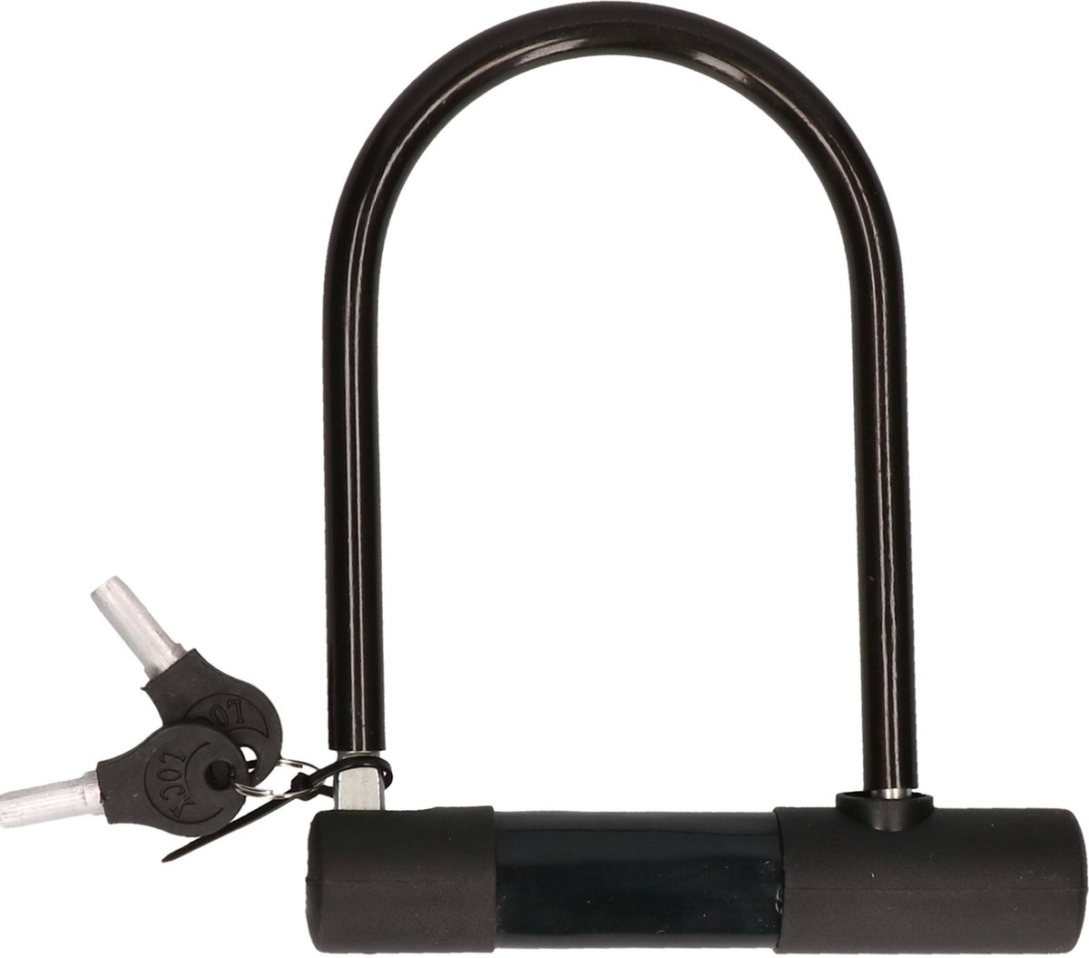 Fiets beugelslot zwart staal - 16 x 20 cm - Fietsslot/Scooter/Motorslot ...
