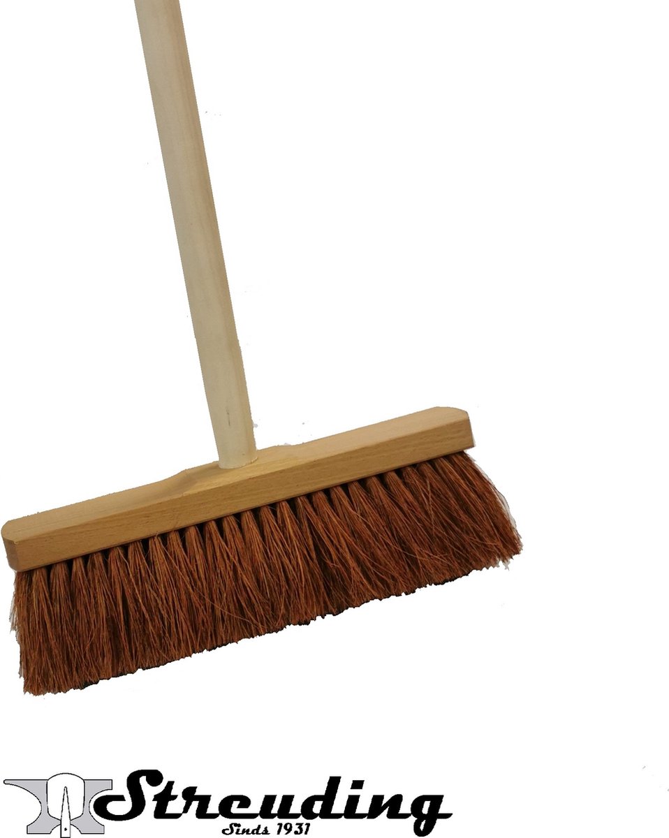 Streuding - Zaalveger - Cocos 60 cm - Zachte Bezem - Veger - Bezemsteel ...