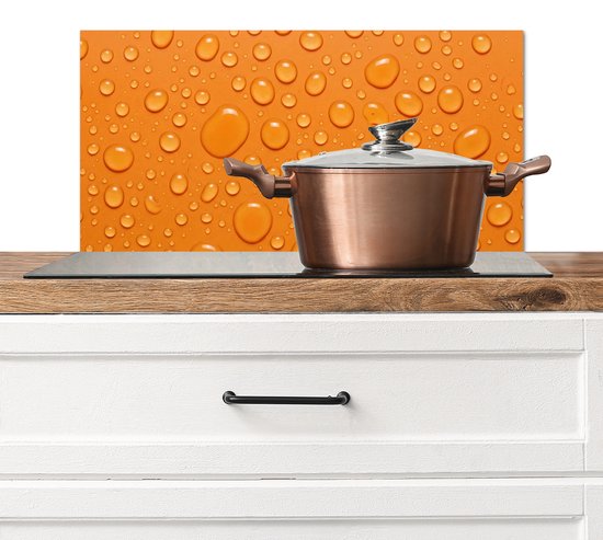 Spatscherm keuken 60x30 cm - Kookplaat achterwand Water - Druppels ...