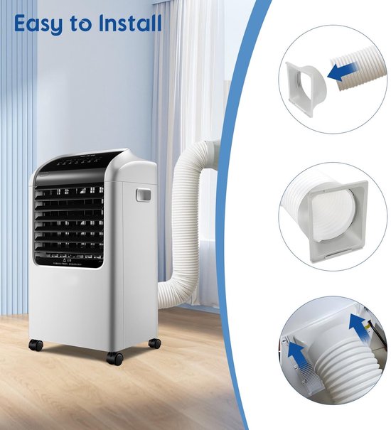 Allecto - Draagbare Airconditioner Uitlaat Slang Koppeling - Ventilator ...