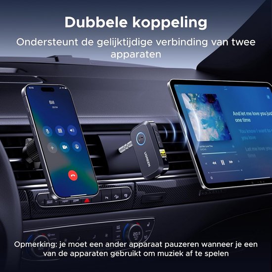 Bluetooth Audio Receiver - LDAC Hi-Res Audio - 17 Uur Batterijduur ...