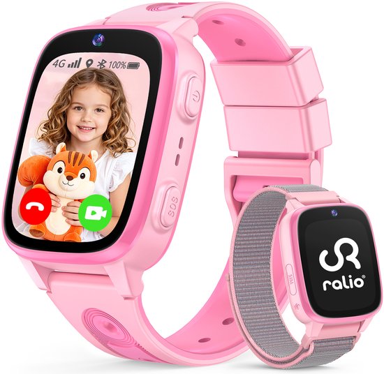 Ralio R5 GO - GPS horloge kind - 4G - Smartwatch Kinderen Met Simkaart ...