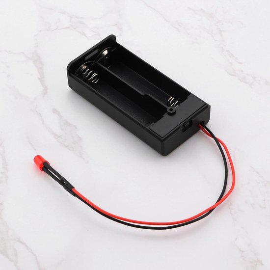 Set van 2 stuks 5 mm rood LED-alarm nep-alarm voor auto's boten ...