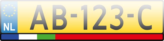 Zuid-Molukken Vlag Kenteken Sticker Auto - Set van 2 Stickers - 47x1 ...