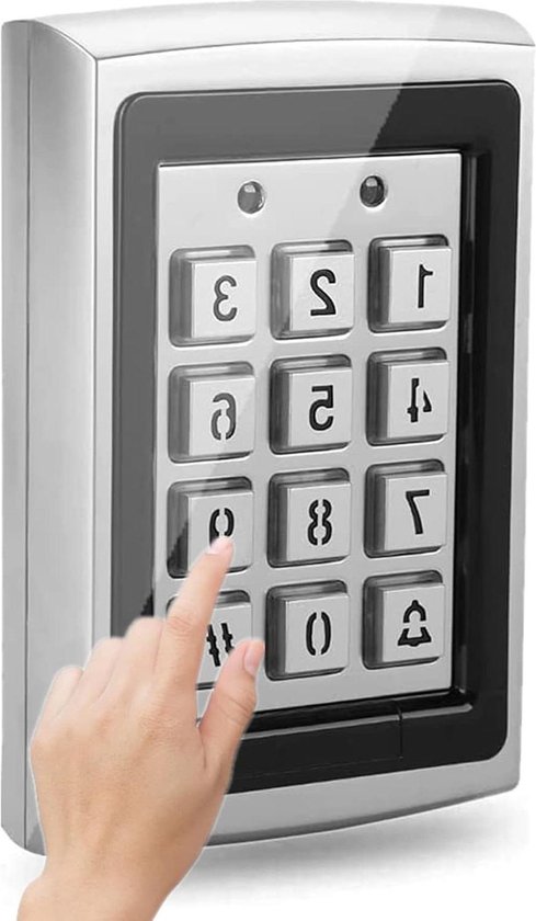 Toegangscontrole Deuropening Pincode RFID Standalone RFID-kaart Blauw ...