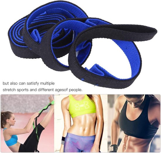 Yoga Stretch Belt Rope Flexibiliteit vergroten Beentraining Bandjes ...