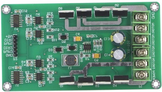 HTML H-Bridge FET Driver Module 24VDC - Dual Motor Driver Board Chip - IRF3205 MOSFET... | bol