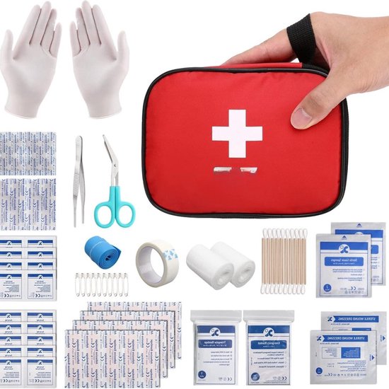 Noodpakket Mini EHBO kit - Kleine EHBO set 90 Stuks voor Thuis Auto ...