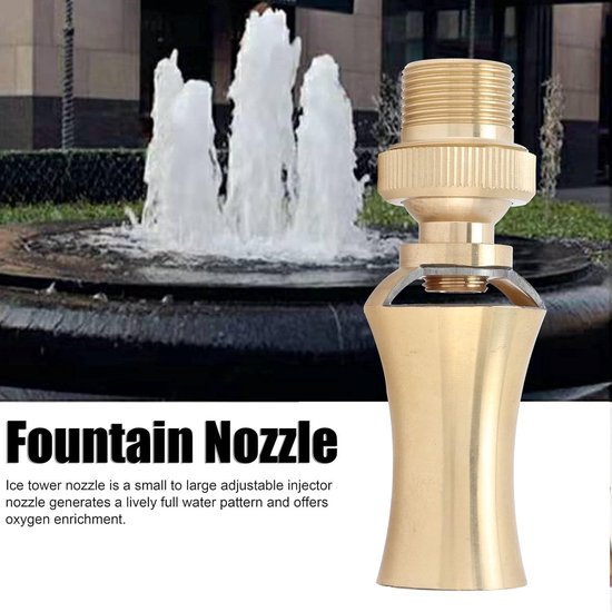 Verstelbare Richting Jet Spray Head - Messing - Water Fontein Nozzle ...