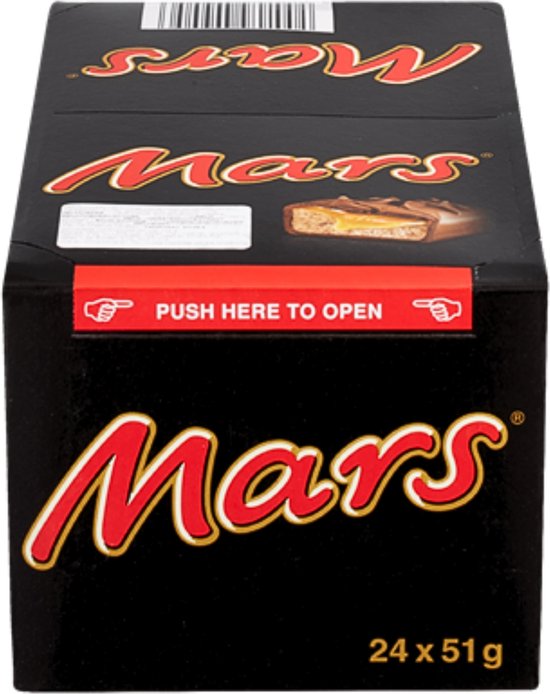 Mars Uitdeeldoos - Chocolade Reep - 24 x 51 gram | bol