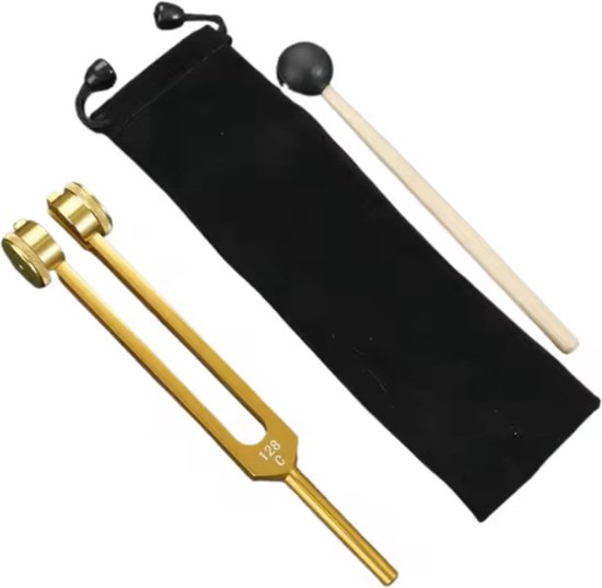 Stemvork - 128Hz - Goudkleurig - Tuning Fork - Chakra Activatie - Voor ...