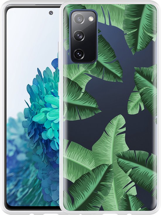 Cazy Hoesje geschikt voor Samsung Galaxy S20 FE - Palm Leaves | bol