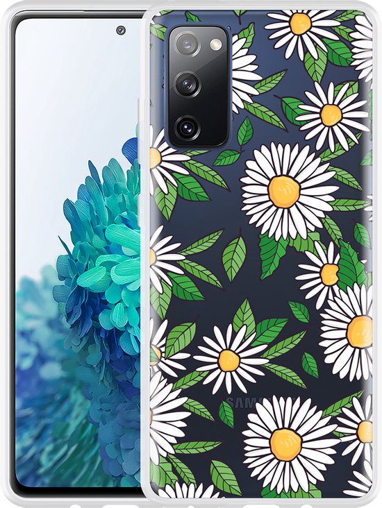 Cazy Hoesje geschikt voor Samsung Galaxy S20 FE - Madeliefjes | bol