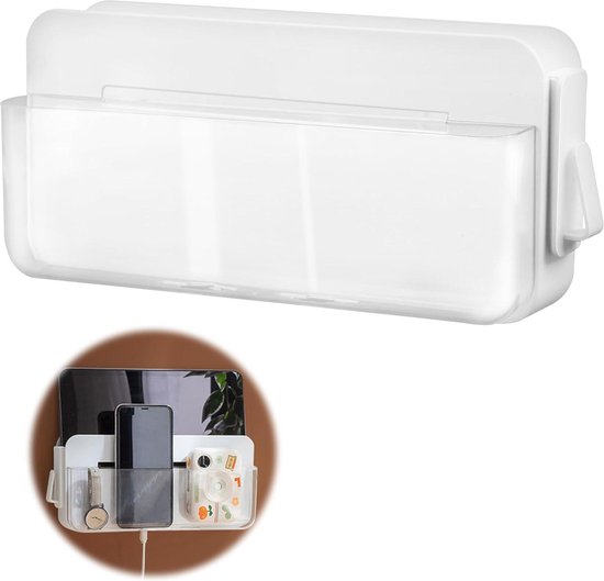 Remote Control Wall Mount Organizer - Dual Layer Multi-Function Storage ...