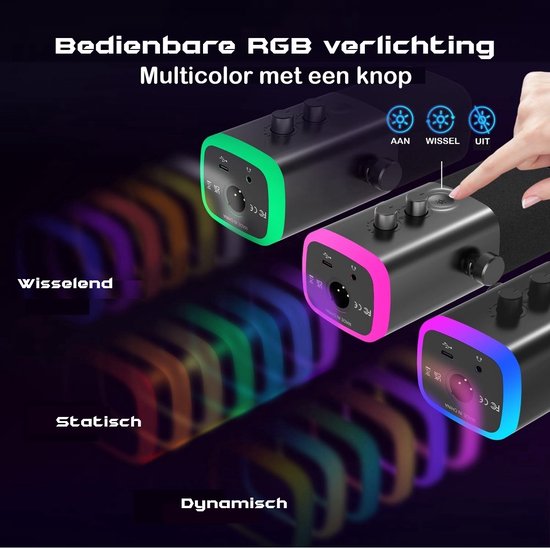 Fifine AM8 - Microphone de streaming USB RVB avec suppression du bruit ...