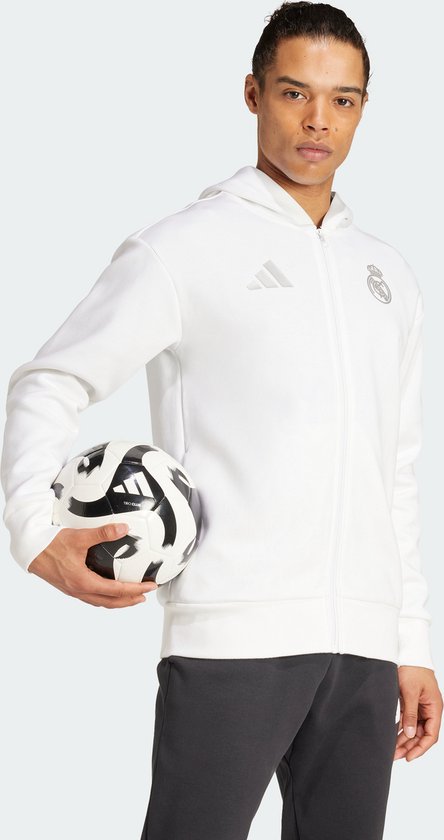 adidas Performance Real Madrid Anthem Jack - Heren - Wit- S | bol