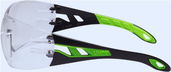 Veiligheidsbril – Helder/Zwart/Groen, 2C-1,2 W 1 FKN, Krasbestendig ...
