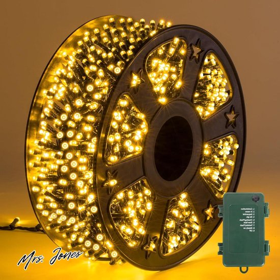Mrs. Jones 25M 1000LED Warm Wit Kerstverlichting Timer 8 ...
