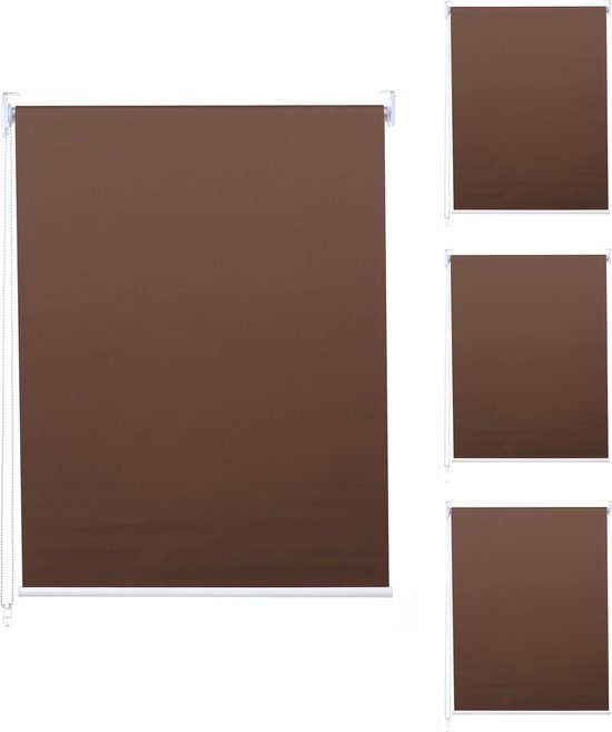 Cosmo Casa - 4-Delige Rollo-set - Zijtrek Raamgordijnen, 100x160cm ...
