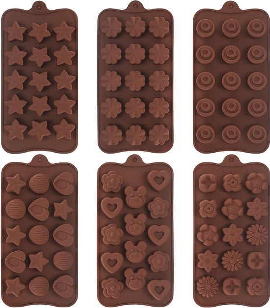 Siliconen Bakvormen Set - 6 Sexy Vormen voor Chocolade, Muffins en ...