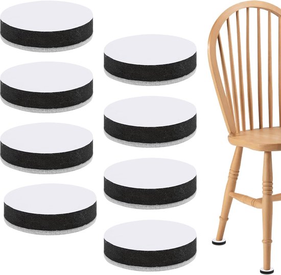 JGS ® Furniture Verhogers Zelfklevend voor Meubels, Set van 8, Ronde ...