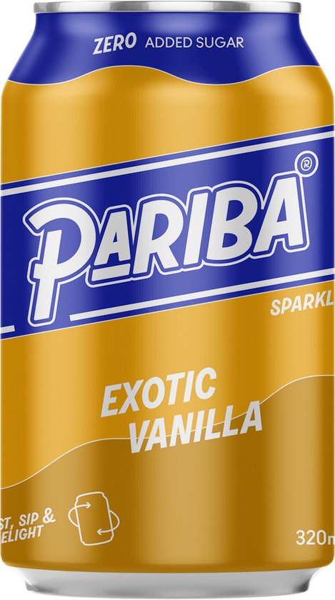 Pariba Exotic Vanilla 12 x 32cl blik - frisdrank - zonder toegevoegde ...