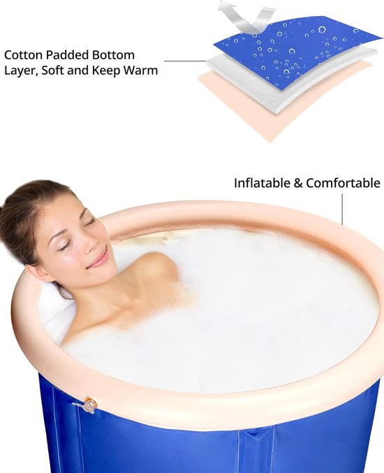 Lexium Ijsbad - Ice Bath - Dompelbad - Zitbad - Opvouwbaar bad ...