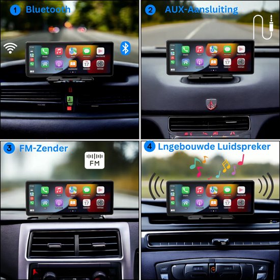 Carplay Scherm - Navigatiesysteem Auto - Apple & Android - Multimedia | bol