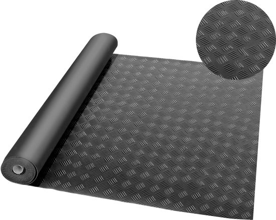 Rubberen mat per meter rubberen loper 500 x 100 cm rubberen vloermat 3 ...