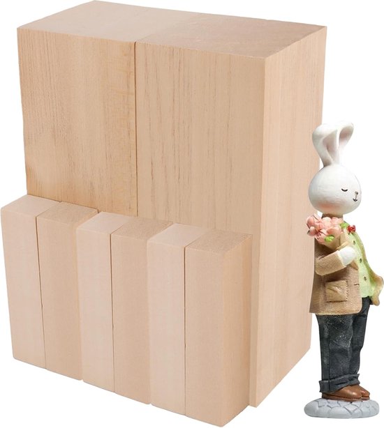 Goodivery ® Houtblokken Set voor Houtsnijden Kindvriendelijk en ...