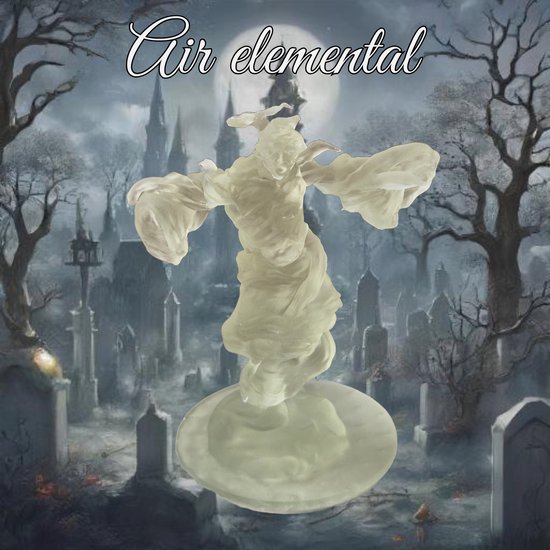 Air elemental miniature (Lucht element monster) klant-en-klaar tabletop ...