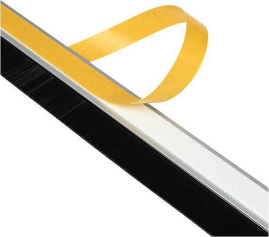 Benson Tochtstrip borstel - aluminium zilver - 100 cm - inkortbaar ...