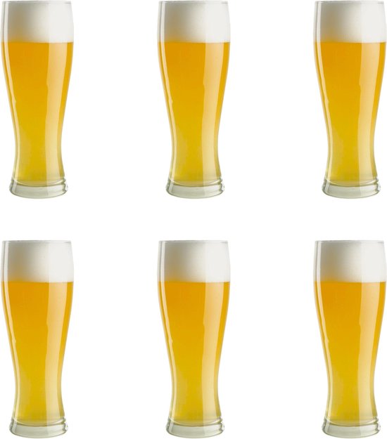 Professionele Bierglazen - (6 Stuks) - 360ml - Bierglas - Bier - Glas - 36cl/0.36L -... | bol