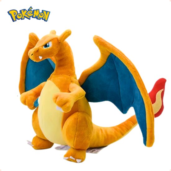 Pokémon® Charizard Knuffel 24cm - Zachte Pluche Speelgoed - Oranje ...