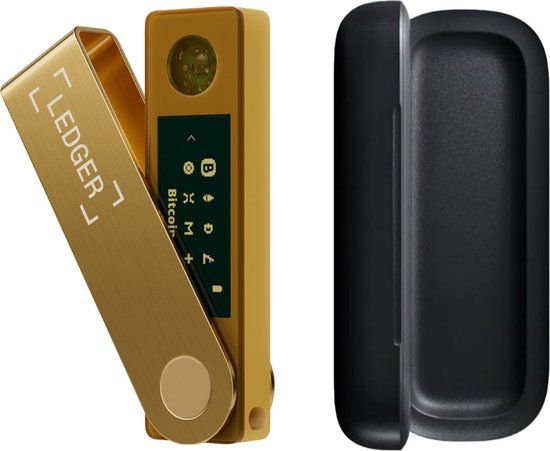 Ledger Nano X Gold + Case - Hardware Wallet Bundel - Bluetooth ...