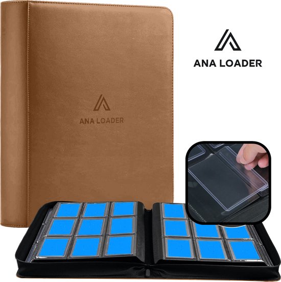 Ana Premium Toploader Binder Bruin - Geschikt voor 252 kaarten ...