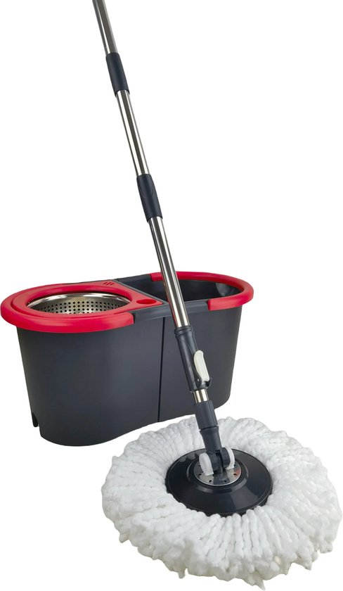 Turbo Mop DUO Complete Set – Professioneel Dubbel Emmer Mopsysteem met ...