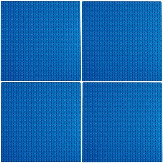 Complete Set Bouwplaten geschikt voor LEGO - 4 Stuks - blauw- Bouw ...