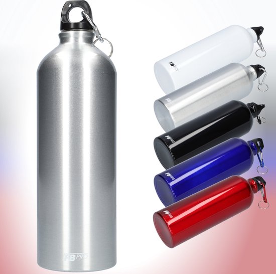 Aluminium drinkfles met o-dop - Thermosfles, Waterfles - 1L - Geschikt ...