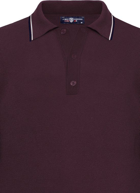 Jimmy Sanders Gebreide Polo Trui - Polo Kraag - Sweater - 100% Katoen ...
