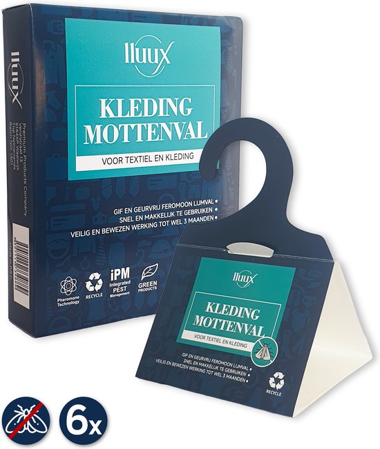 Mottenvallen voor in de kledingkast - Set van 6 stuks | Ophangen of ...