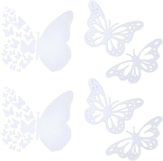 Grote vlinder auto stickers set - waterdichte vlinder vinyl sticker ...