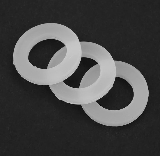 12-delige Silicon Shaft Lock Washer Witte siliconen O-ring Afdichtring ...