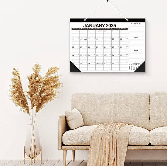 Wandkalender - Jaarplanner Kalender januari 2025 - juni 2026 - Kalender ...