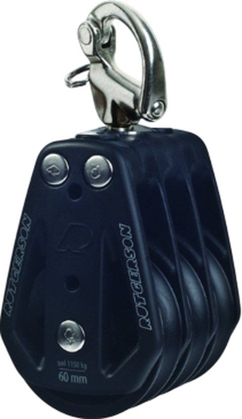 Rutgerson RAW Block 50mm Triple met Snap Shackle | bol