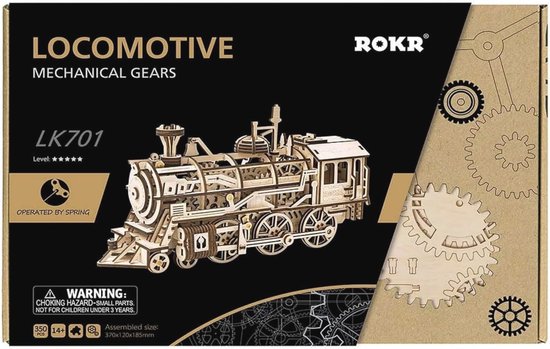 Houten 3D Puzzel Locomotief Modelbouw | bol