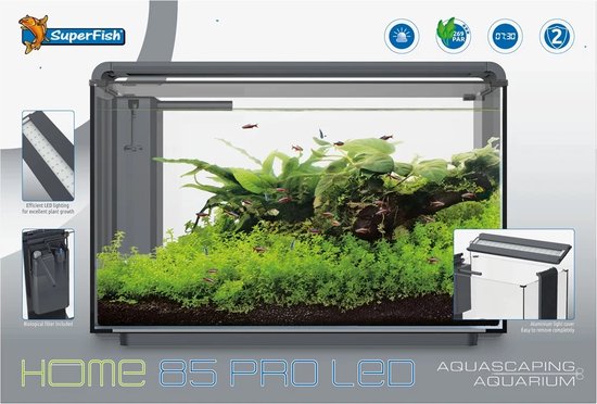 Superfish Home Proled 85 Aquarium - Aquarium - Wit | bol