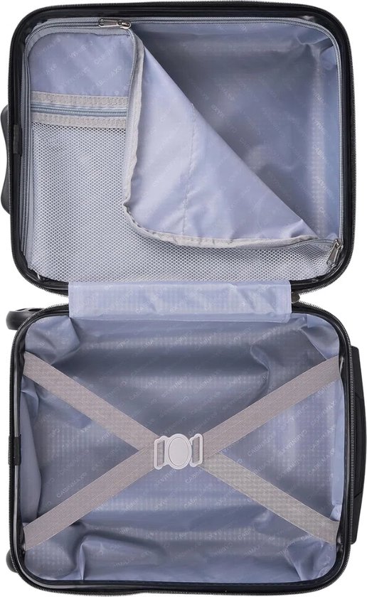 Handbagage-trolleykoffer voor onderstoel, 24 l, 40 x 30 x 20 cm, rood ...