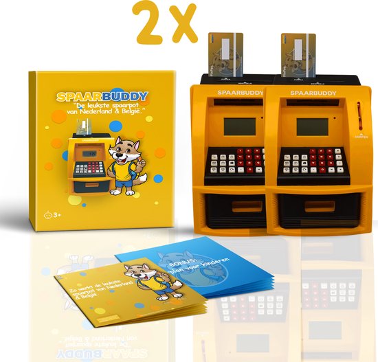 2x Digitale Spaarpot met Munten teller - Incl Pinpas & Spaarplan ...