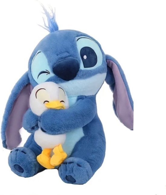 Stitch Knuffel Met Eend - Grote Lilo & Stitch Knuffel - Perfect Cadeau ...